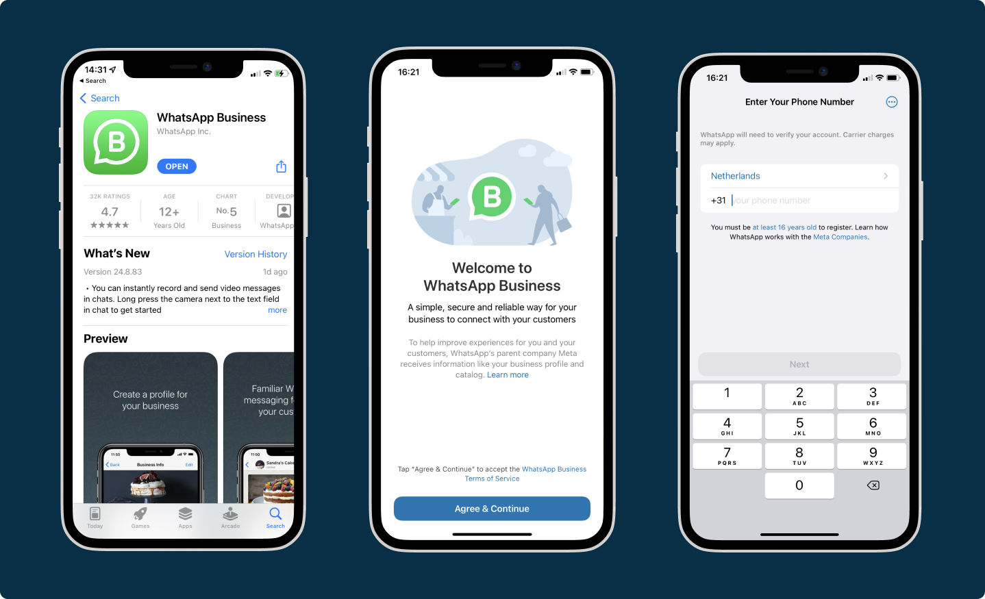 Install WhatsApp Business