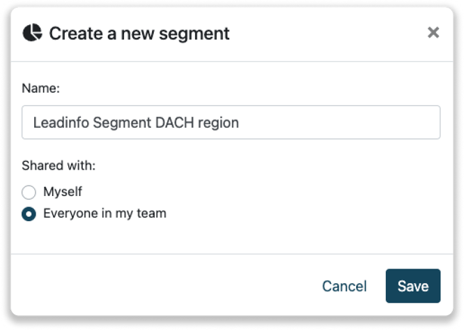 Everything about Leadinfo Segments!