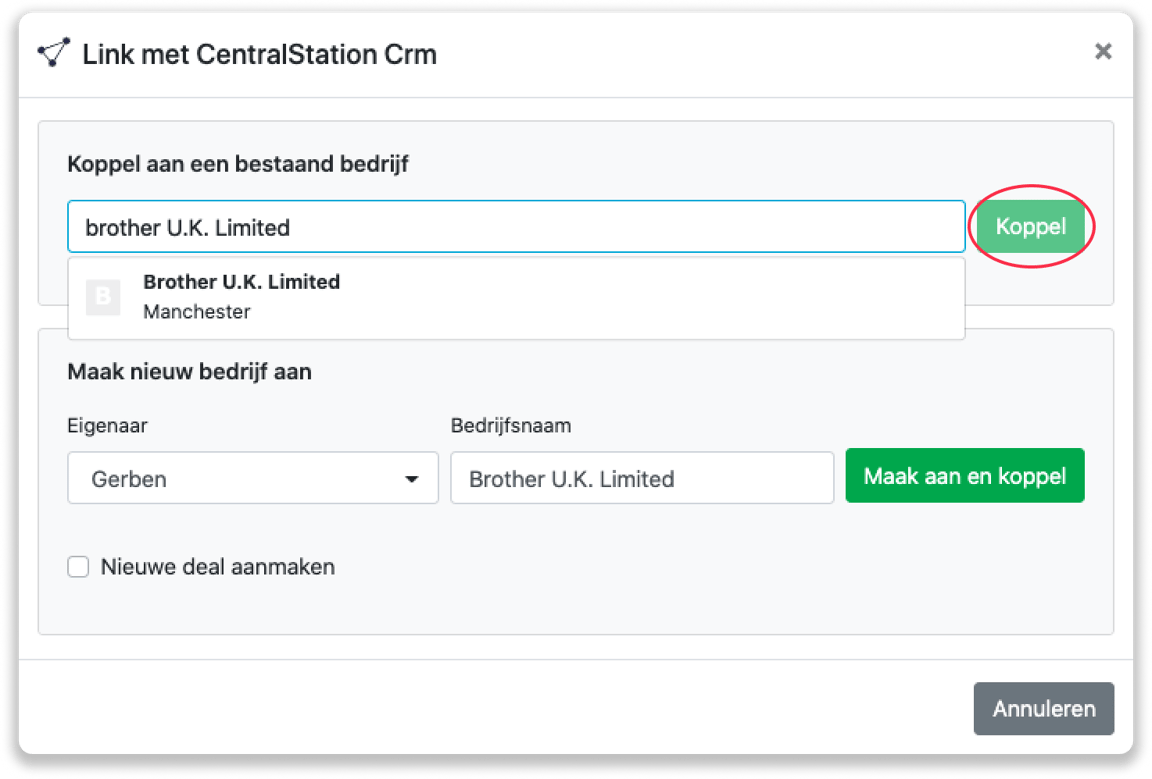 CentralStation CRM integration